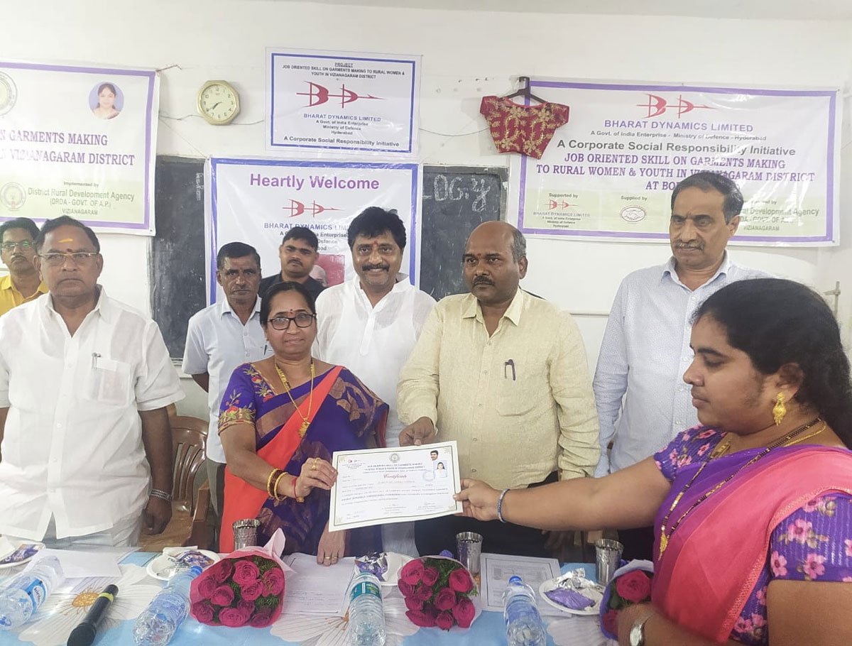 BDL’s CSR Initiatives Provides Job Oriented Training to Women | HydNow